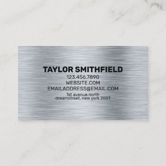 METAL CONSTRUCTION PROFESSIONAL BUSINESS CARD | Zazzle