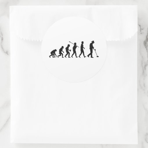 Metal Detecting Classic Round Sticker | Zazzle