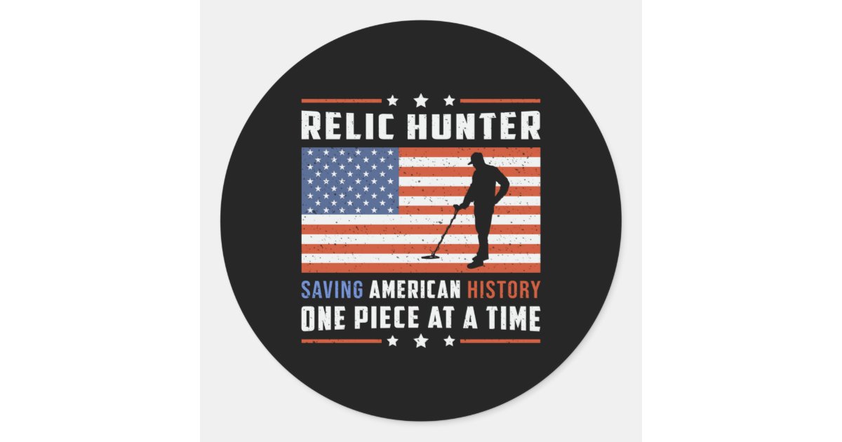 Metal Detecting Detector Detectorist Gift Idea Classic Round Sticker ...