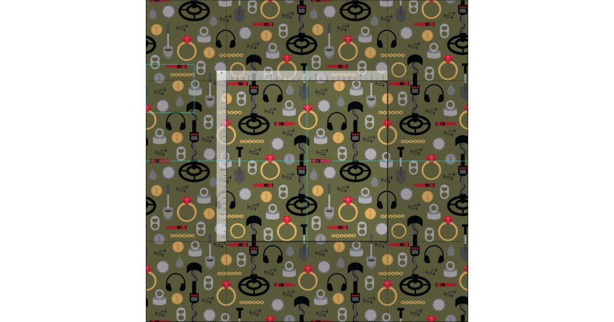 Metal Detecting Fabric | Zazzle