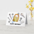 Metal Detecting Happy Birthday Relics Lock Key Card | Zazzle