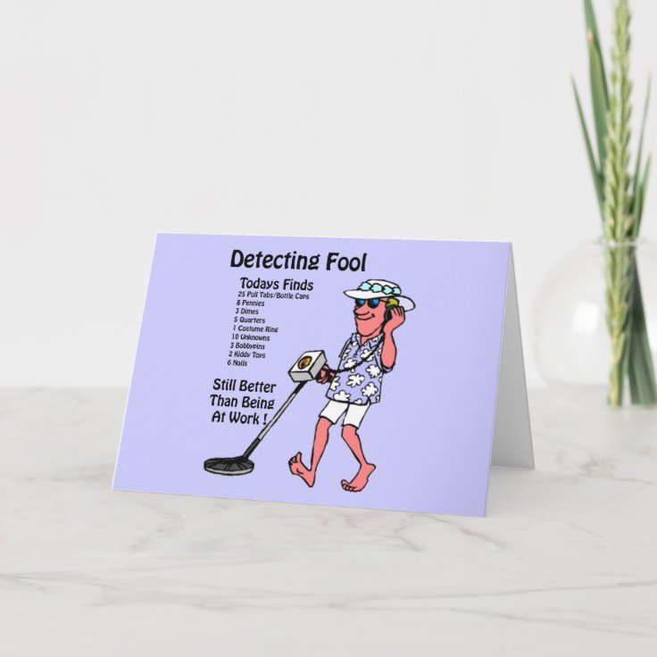 Metal Detectors Card | Zazzle