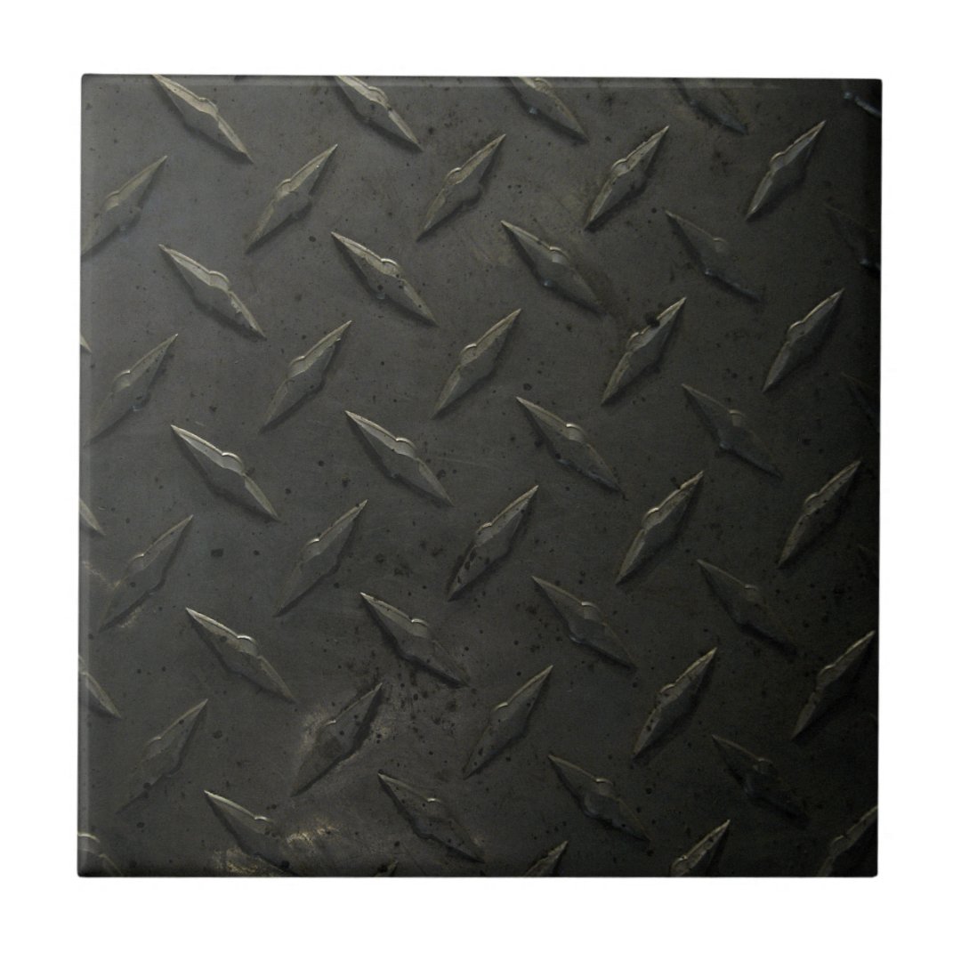 Metal Diamond Plate Tile | Zazzle