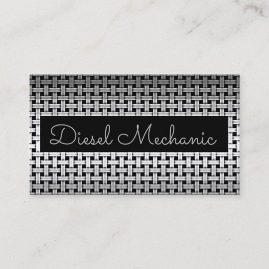 Metal Diesel Mechanic Business Card | Zazzle.com