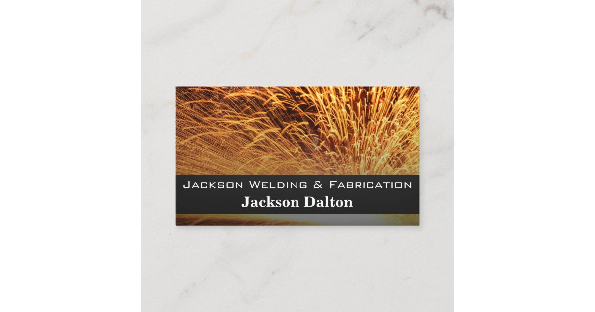Metal Fabrication and Welding Business Card | Zazzle