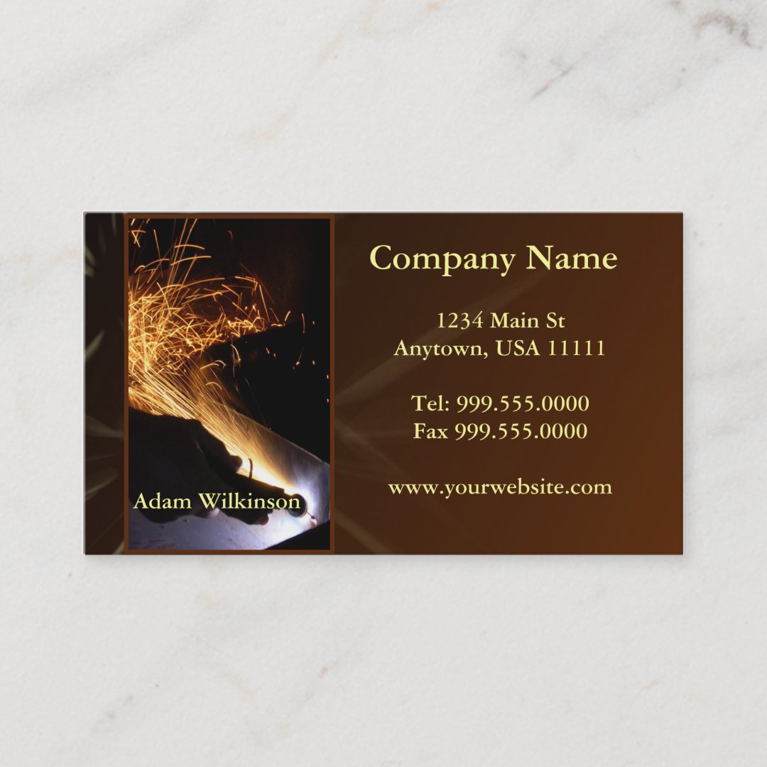 Metal Fabrication Business Card | Zazzle