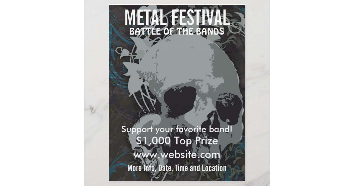 Metal Festival Music Flyer | Zazzle
