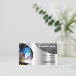 Metal Finish Business Card | Zazzle