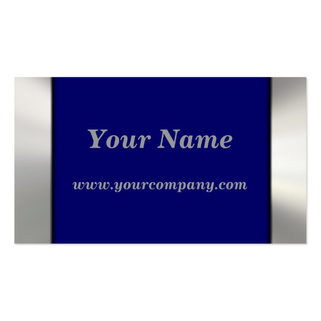 Metal Frame Border Business Cards