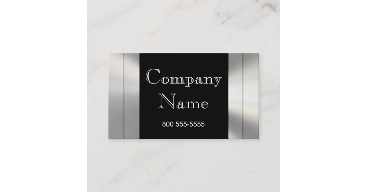 Metal Frame Border Business Cards | Zazzle