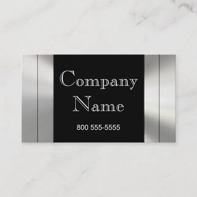 Metal Frame Border Business Cards | Zazzle