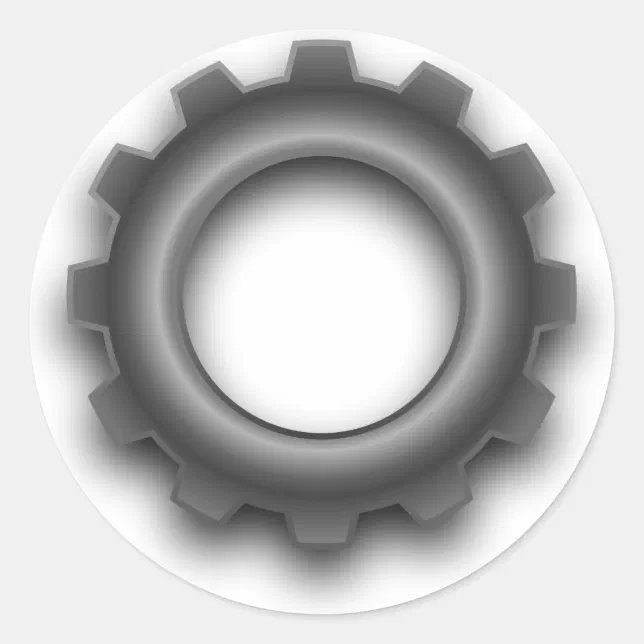 Metal Gear Cog Stickers | Zazzle