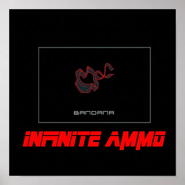 Metal Gear Solid Bandana Infinite Ammo Poster | Zazzle
