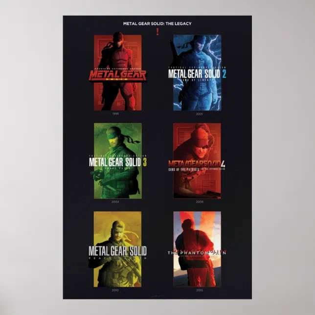 Metal Gear Solid Legacy Metal Gear Solid IV Tribut Poster | Zazzle