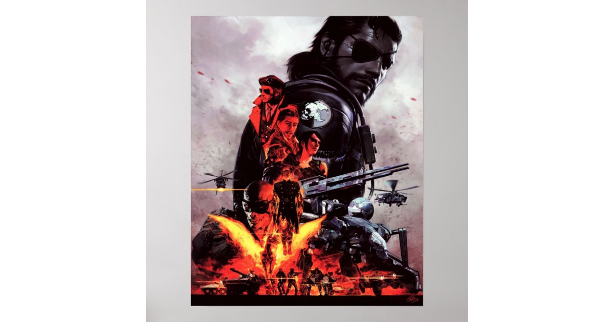 Metal Gear Solid V The Phantom Pain Poster | Zazzle