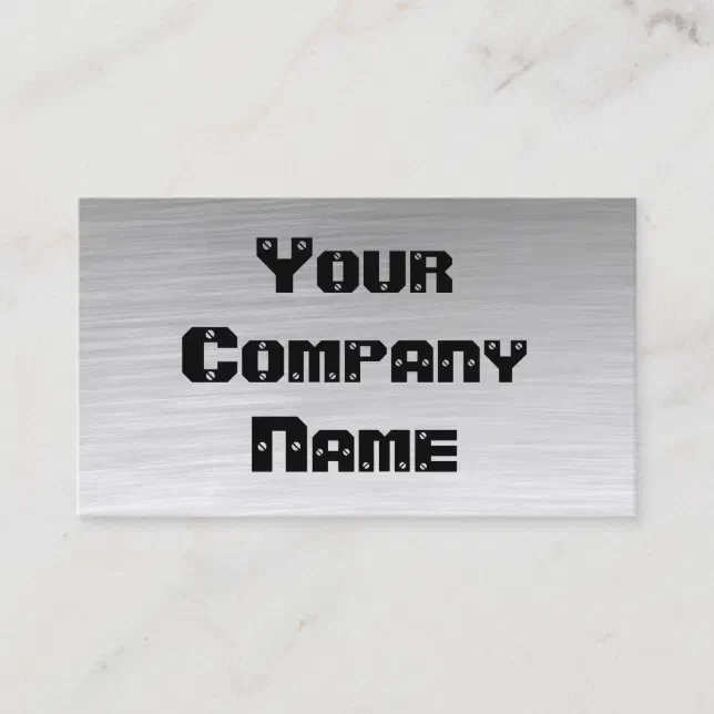 Metal Look Business Cards | Zazzle