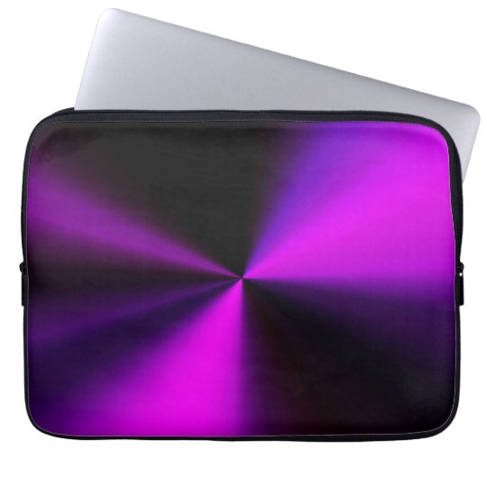 metal look laptop cover in purple & black | Zazzle.com