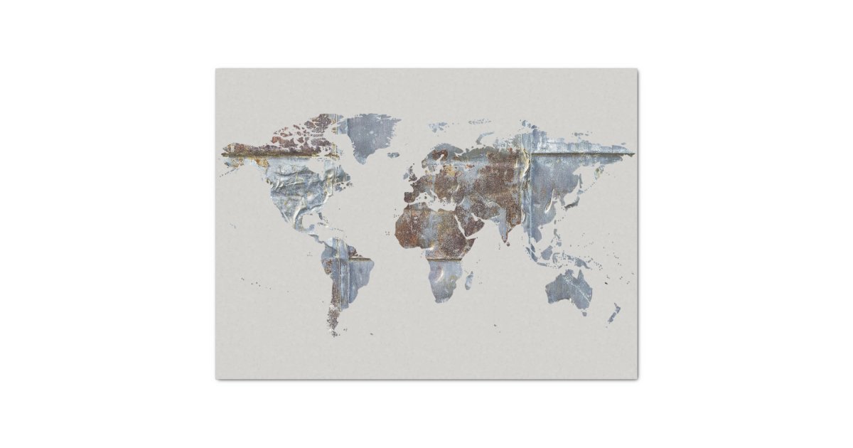 metal map tissue paper | Zazzle