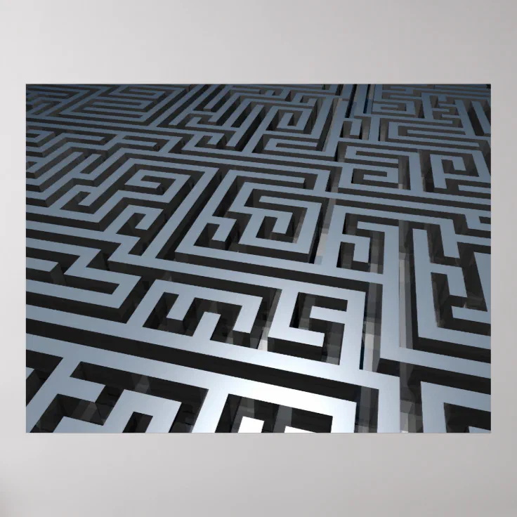 Metal Maze Poster | Zazzle