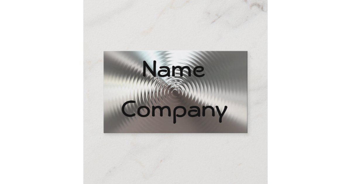 Metal Plates Circular Design Business Cards | Zazzle