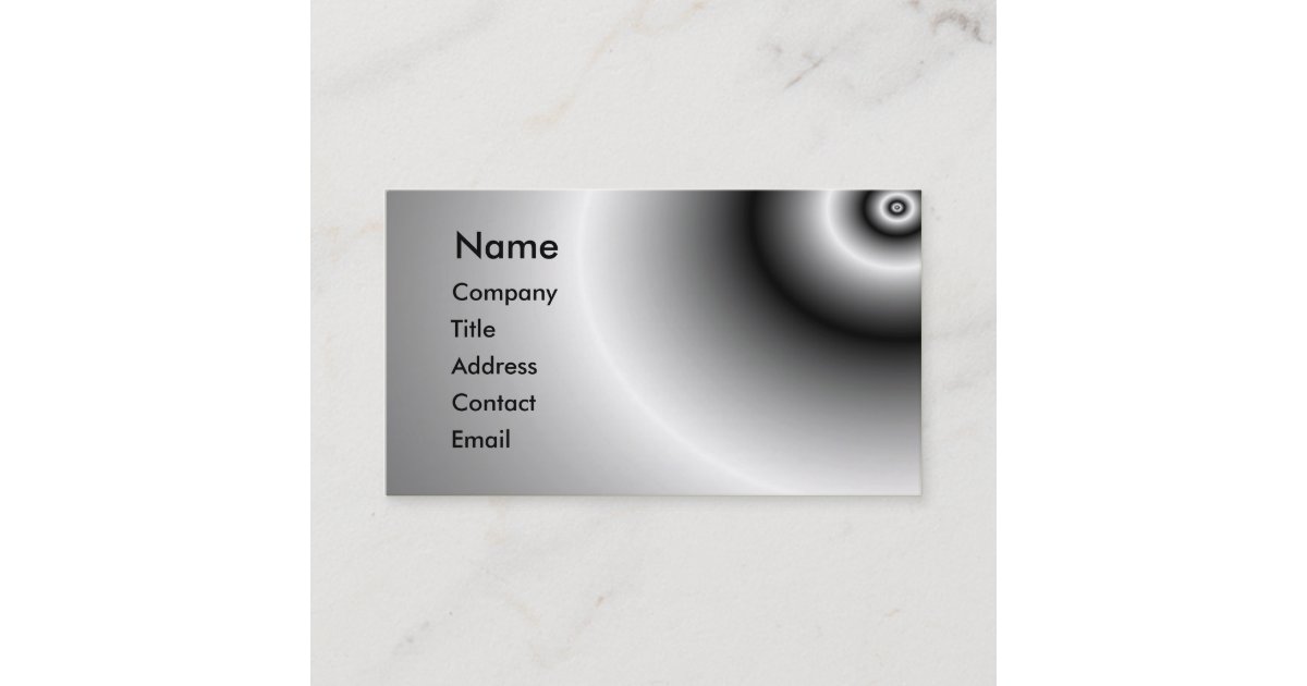 Metal reflection business card | Zazzle