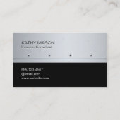 Metal Rivets Executive | Simple Minimal Business Card | Zazzle