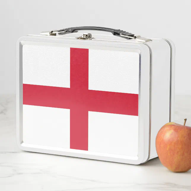 Metal Stainless Lunchbox with England flag | Zazzle