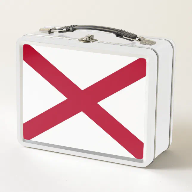 Metal Stainless Lunchbox with flag of Alabama, USA | Zazzle
