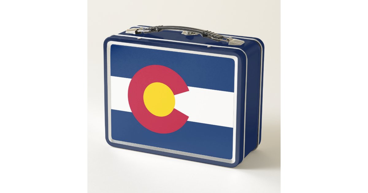 Metal Stainless Lunchbox with flag of Colorado | Zazzle
