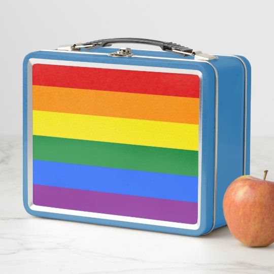 Metal Stainless Lunchbox with LGBT Pride flag | Zazzle.com