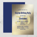 Metal Texture Party Invitation For Men | Zazzle