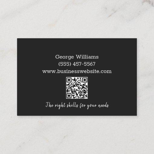 Metal Welding Fabricator Contractor QR Code Business Card | Zazzle