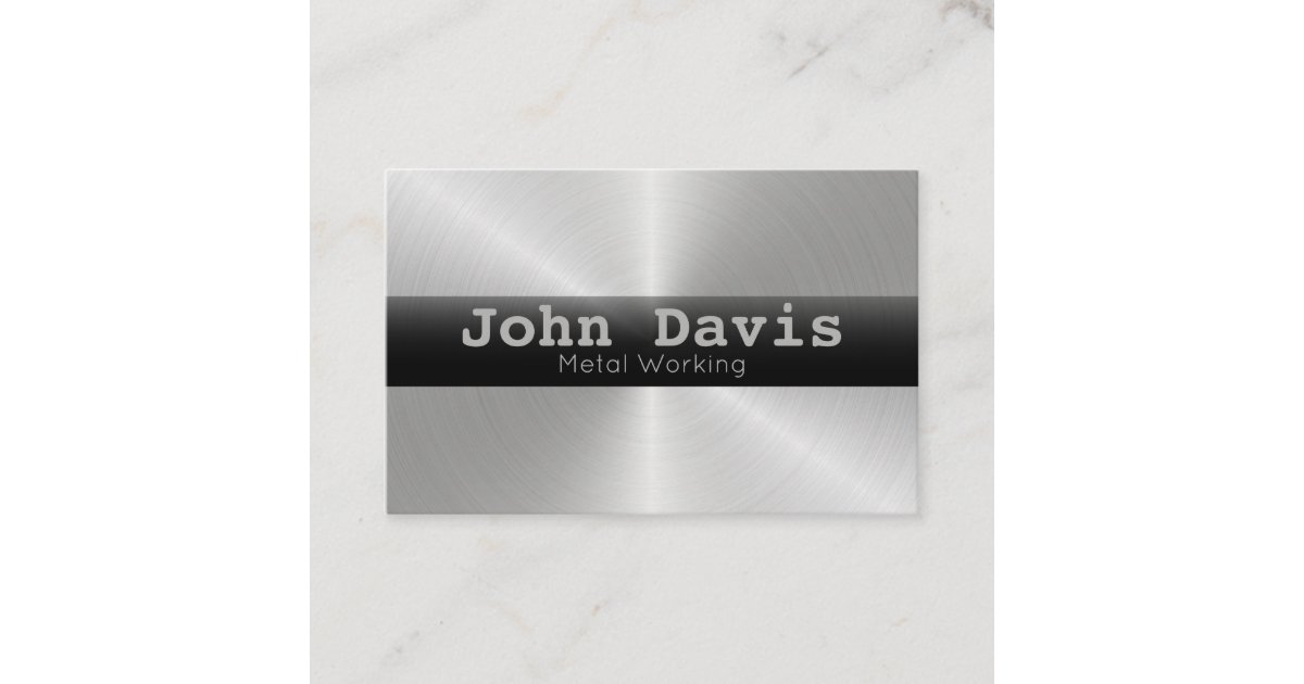 Metal Working business card | Zazzle