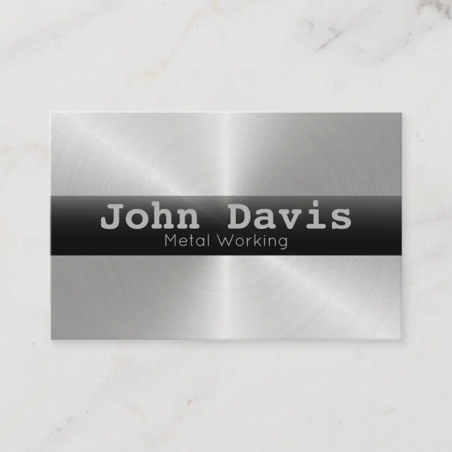 Metal Working business card | Zazzle
