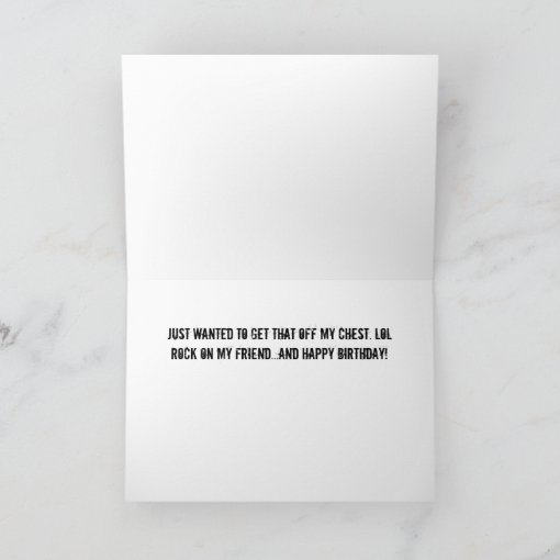 Metalheads Forever Heavy Metal Birthday Card | Zazzle