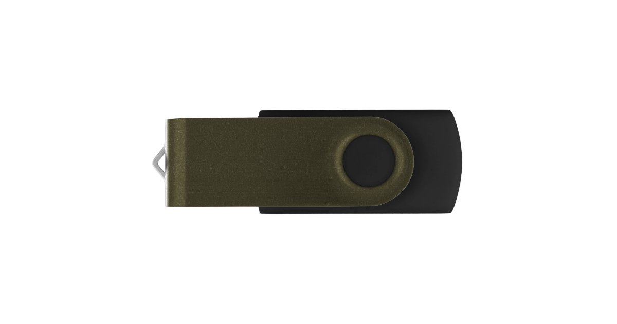 Metallic Bronze, Lisbon Brown Solid Color Flash Drive | Zazzle