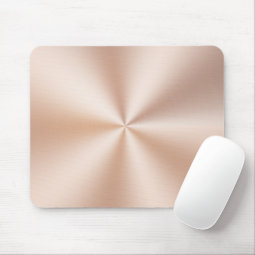 Metallic Brushed Copper Mouse Pad | Zazzle