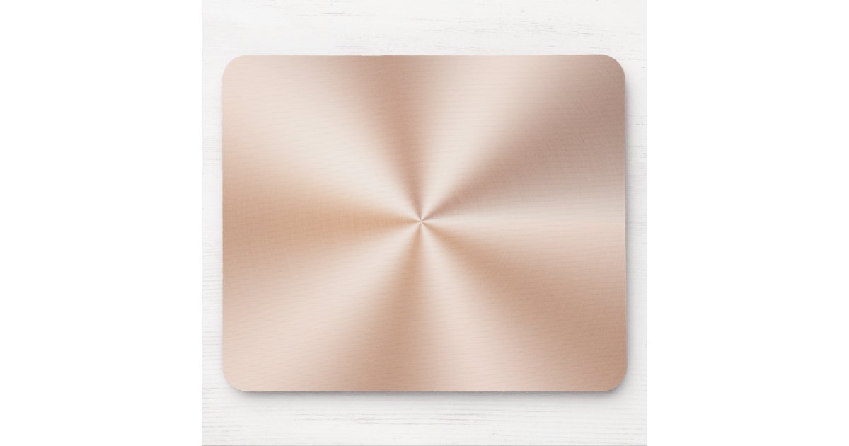Metallic Brushed Copper Mouse Pad | Zazzle