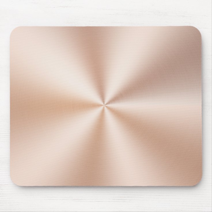 Metallic Brushed Copper Mouse Pad | Zazzle