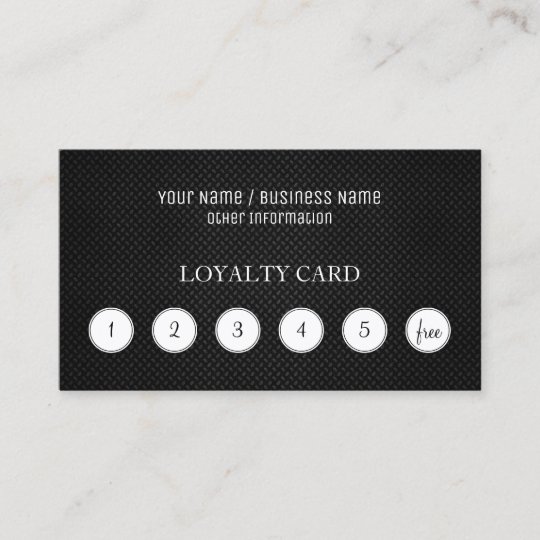 Metallic Customer Loyalty Punch Card | Zazzle.com