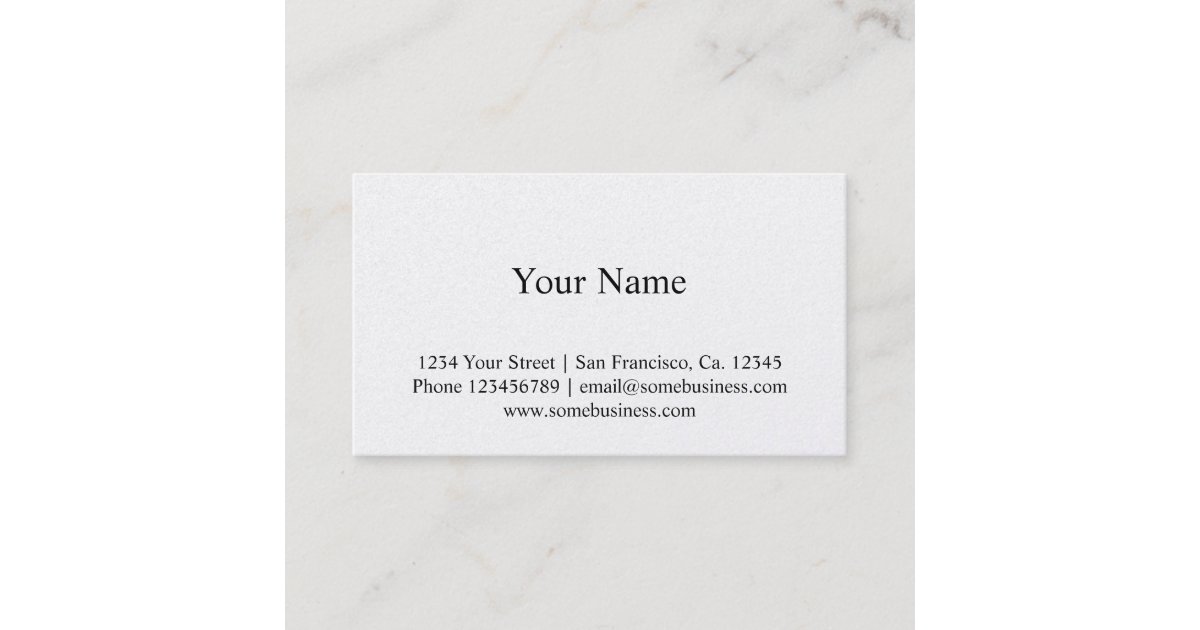 Metallic finish business card template | Zazzle