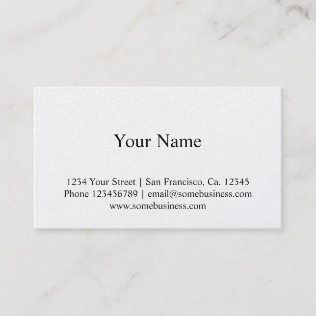 Metallic finish business card template | Zazzle