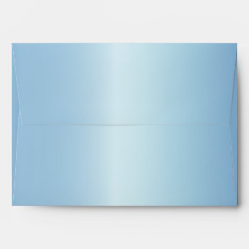 Metallic Frozen Ice Blue w/Opal Peacock Glitter Envelope | Zazzle