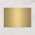 Metallic Gold Accent Business Card | Zazzle