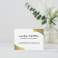 Metallic Gold Accent Business Card | Zazzle