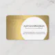 Metallic Gold Accent | Metallic Brushed Business Card | Zazzle
