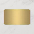 Metallic Gold Accent | Metallic Brushed Business Card | Zazzle