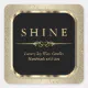 Metallic Gold and Gold Glitter Labels Square | Zazzle