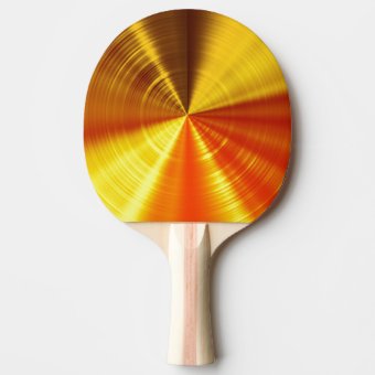 Metallic Gold Spiral Ping-Pong Paddle | Zazzle
