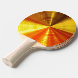 Metallic Gold Spiral Ping-Pong Paddle | Zazzle